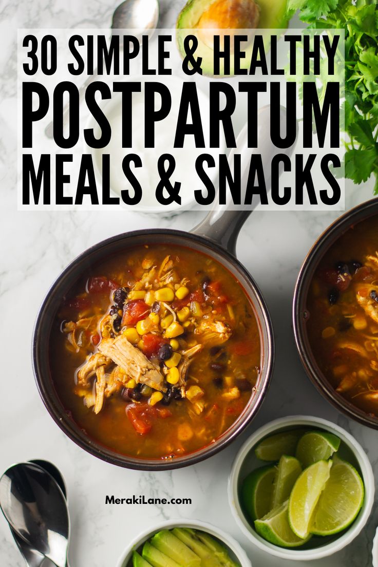 Your Postpartum Meal Plan: Healthy and Simple Postpartum Diets - WatchThis!